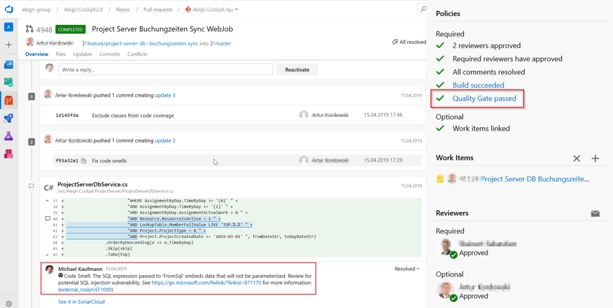 Use pull request decoration in Azure DevOps with SonarCloud ...