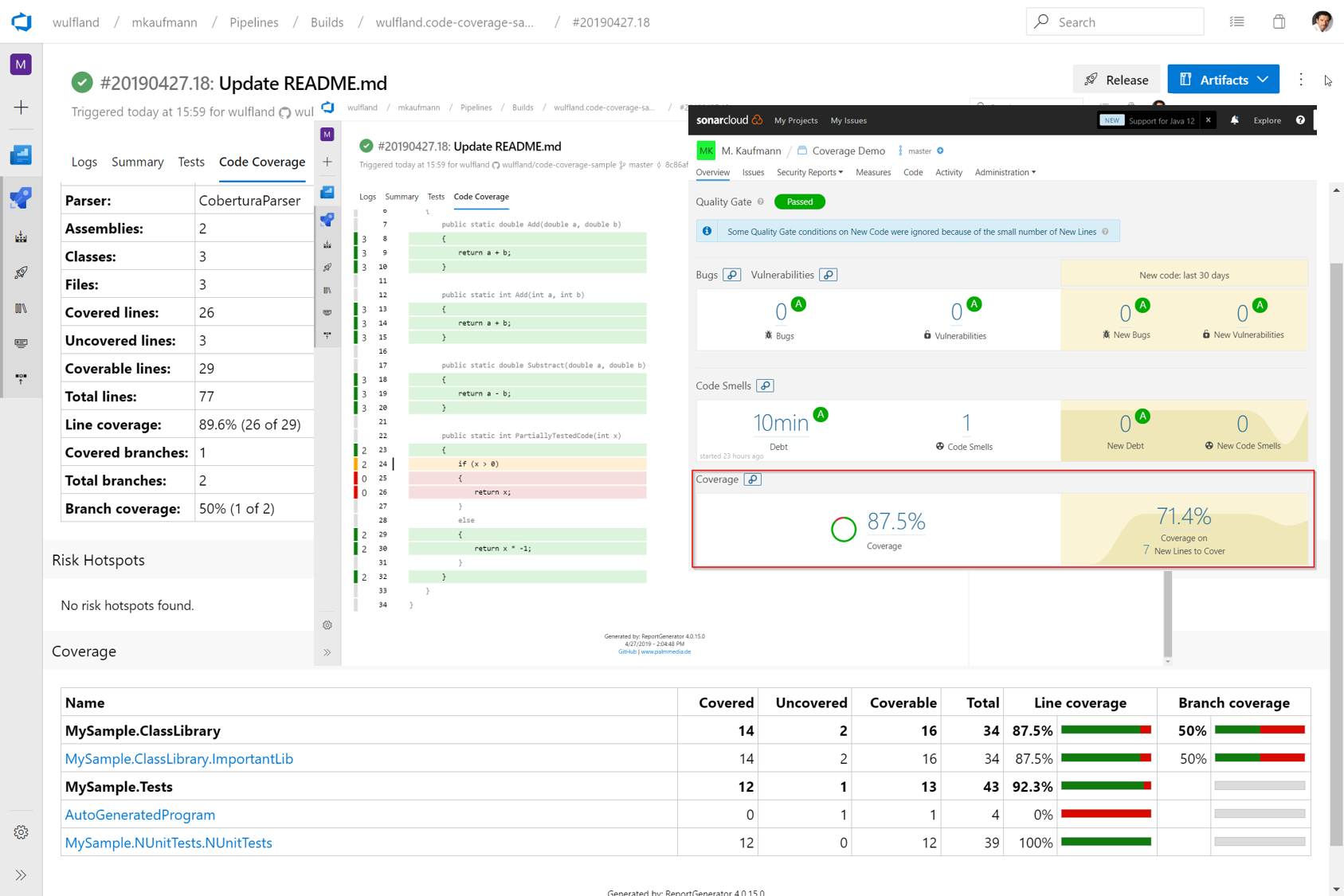 .NET Core Code Coverage done right – writeabout.net
